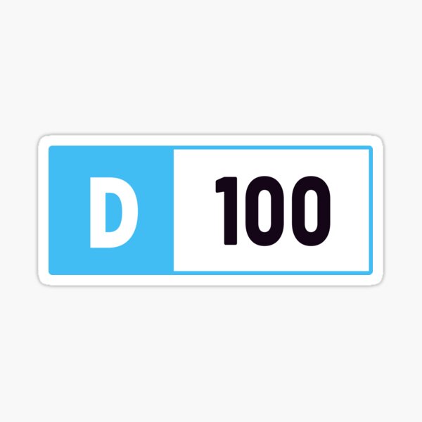 "D100 Forza Performance Index" Sticker for Sale by renroku | Redbubble