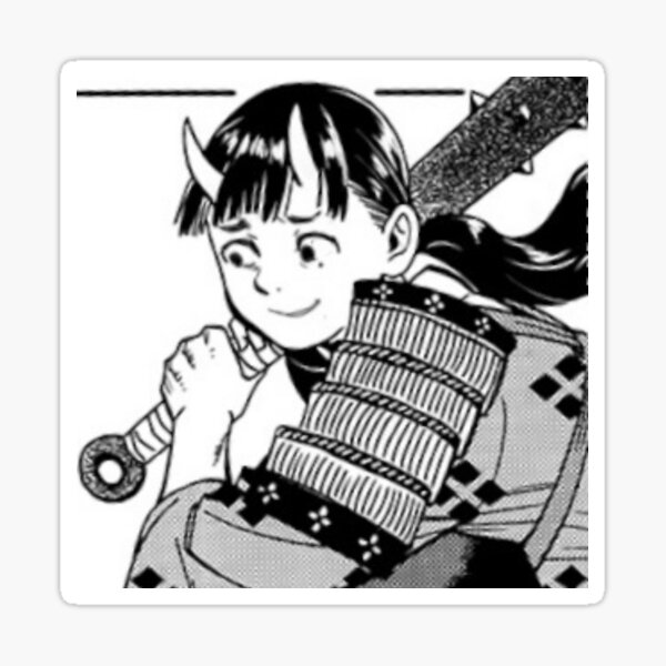 "A cute oni girl i found on a meme page in 2016" Sticker for Sale by ...