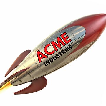 "ACME rocket" Sticker for Sale by TheOtherShore | Redbubble