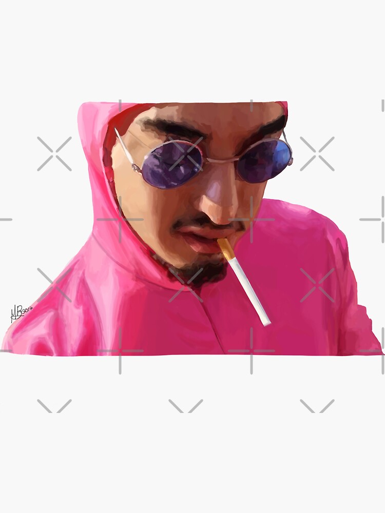 "Pink Guy" Sticker for Sale by eggsheriff | Redbubble