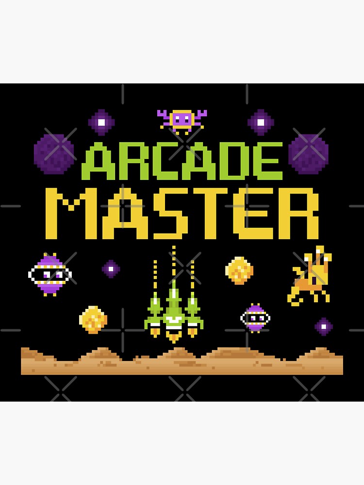 "Arcade Master awesome retro design" Sticker for Sale by DeYoungFashion ...