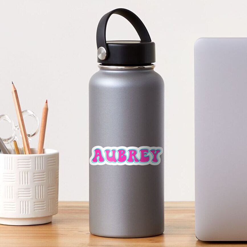 "AUBREY Cute Custom Name Design - Kawaii AUBREY Name" Sticker by Custom ...