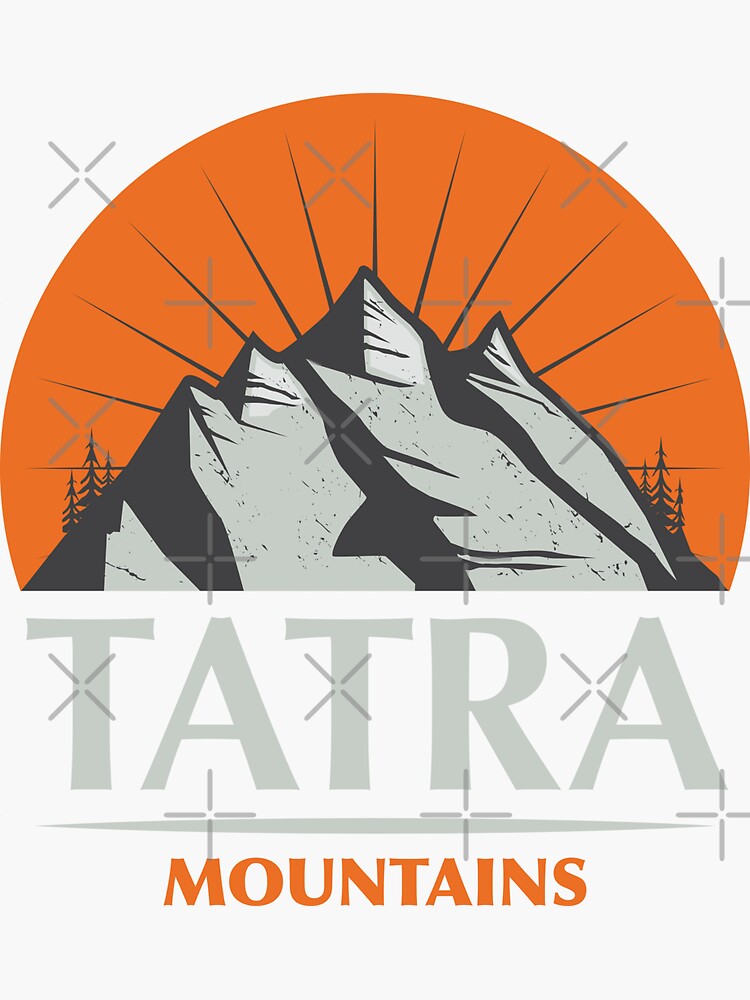 "Tatra Mountains" Sticker for Sale by studio838 | Redbubble