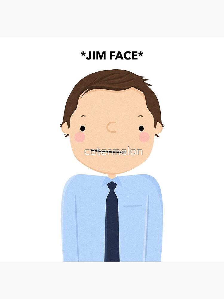 "The Office Jim Halpert Face" Poster for Sale by cutermelon | Redbubble