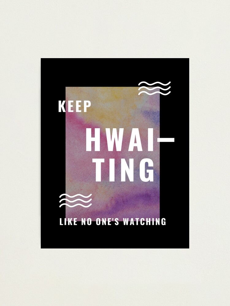 Lámina fotográfica «Drama coreano Kdrama Saranghe Keep Hwaiting 파이팅» de ...