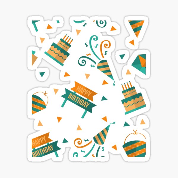 "Happy Birthday" Sticker by boba2002 | Redbubble
