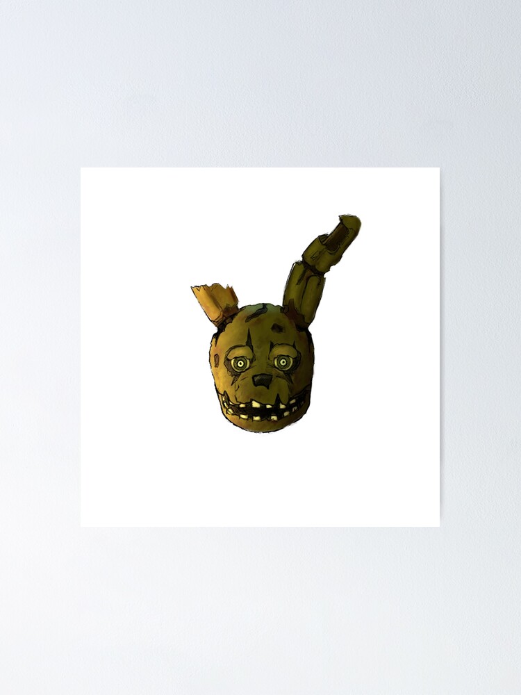 "Springtrap Design" Poster for Sale by MildlyTiredShop | Redbubble