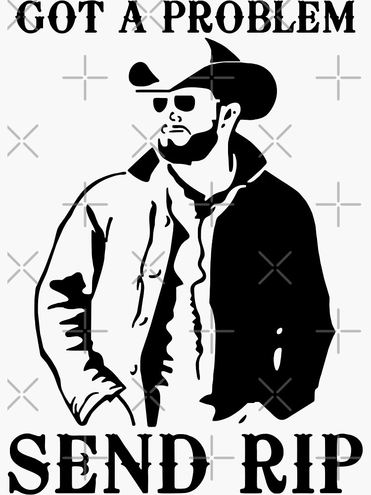 "Funny Men Rip Wheeler - Yellowstone Rip Classic Fan" Sticker for Sale ...