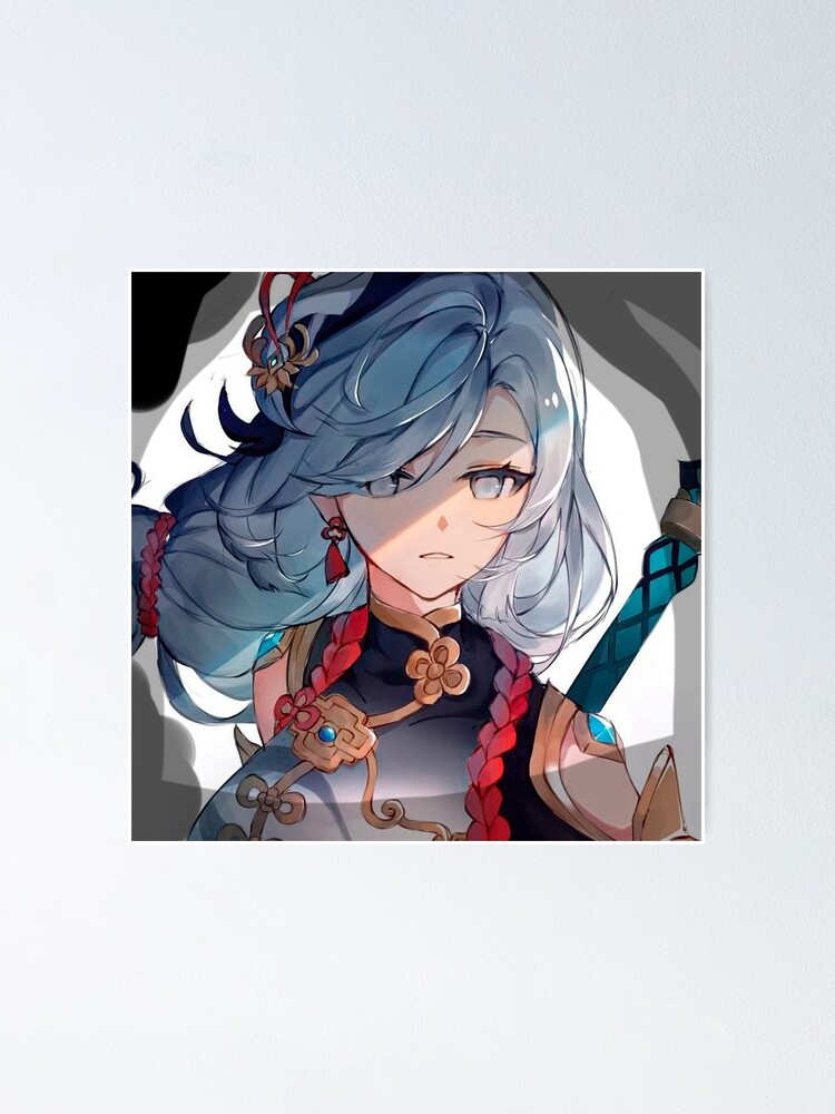 "Genshin Impact Shenhe Art" Poster by ItsumiMentis | Redbubble