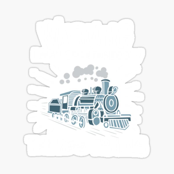 "Trains Railroad Steam Engine" Sticker by ebonykacyji | Redbubble