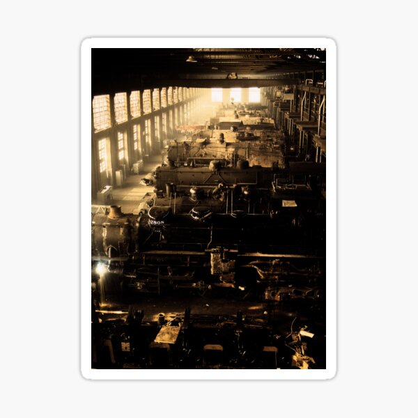 "Locomotive Machine Shop 1942" Sticker for Sale by allhistory | Redbubble