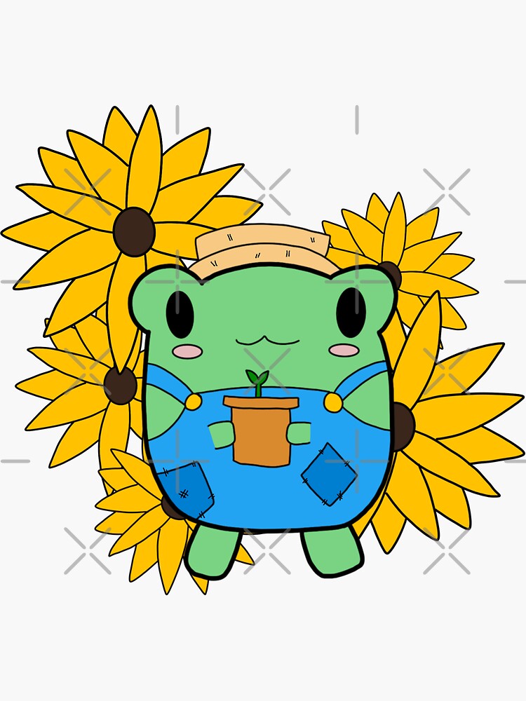 "farmer frog" Sticker by tinytoebeanz | Redbubble