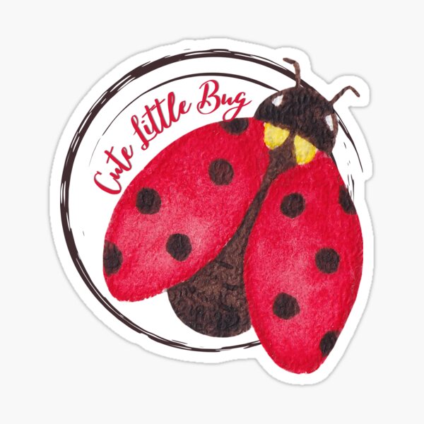 "Lady bug - Ladybug - Cute little bug - Watercolor ladybug" Sticker for ...