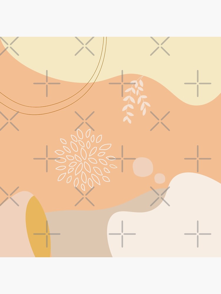 "Luonto, Abstract Organic Shapes Art in Earth Tone Color " Art Print by ...