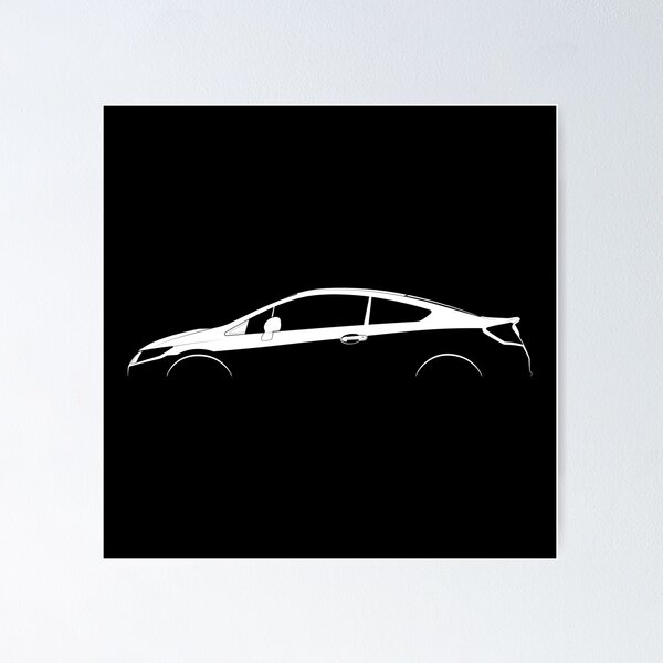 "Honda Civic Si Coupe (FG4) Silhouette" Poster for Sale by in-transit ...