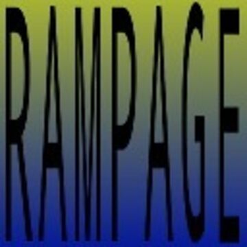 "RAMPAGE" Sticker for Sale by Rensence | Redbubble