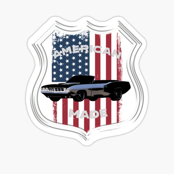 " 1970 Custom Cuda Convertible dark" Sticker by Puffy71 | Redbubble