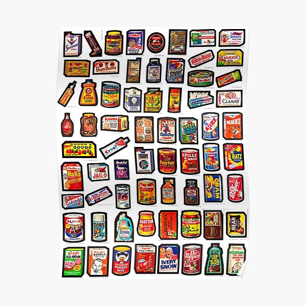 "Wacky Packages" Poster for Sale by PopFanShop | Redbubble