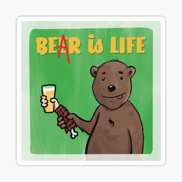 "Beer is Life" Sticker for Sale by Tillermade | Redbubble