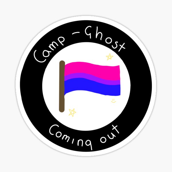 "Bisexual coming out " Sticker for Sale by Camp-ghost | Redbubble