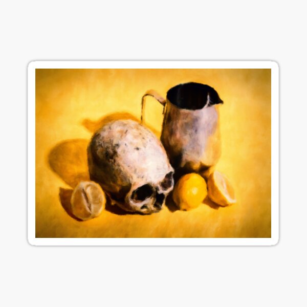 "When Death Gives You Lemons" Sticker for Sale by SMSFineArt | Redbubble
