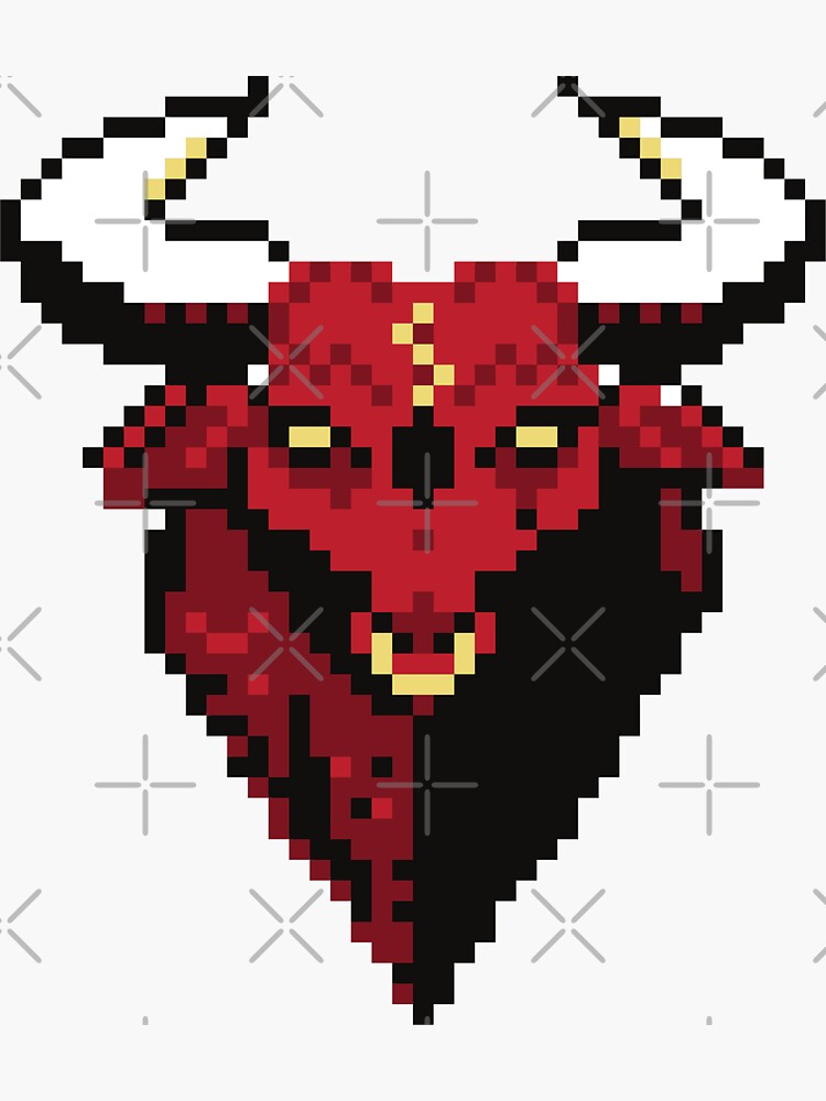 "pixel red bull" Sticker for Sale by FIRST-DROPs | Redbubble