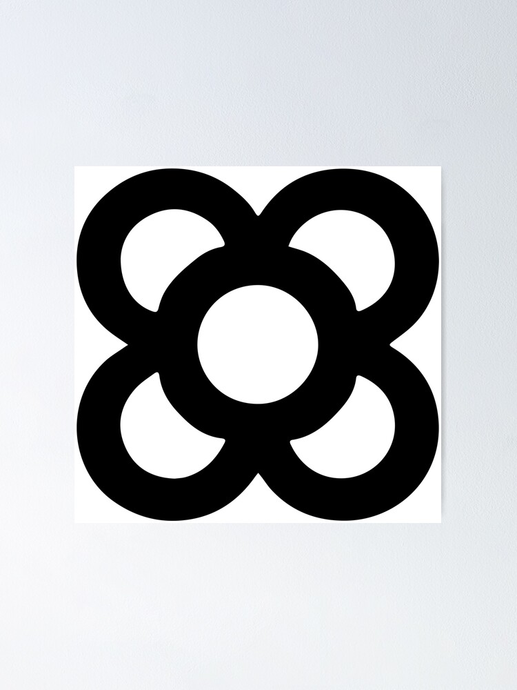 "Barcelona's floor tiles, Panot in black" Poster for Sale by brucalpe ...