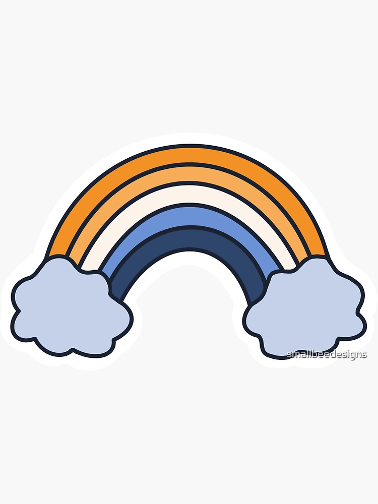 "Pastel Aroace Rainbow" Sticker by smallbeedesigns | Redbubble