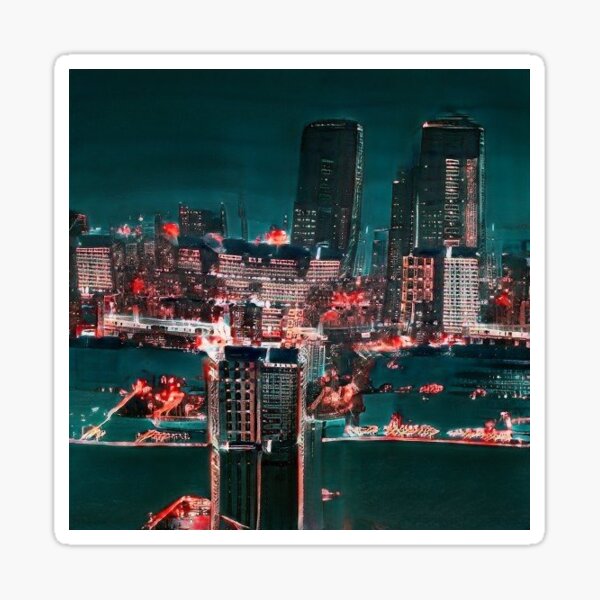 "A Cityscape Perspective" Sticker by WolficSales | Redbubble