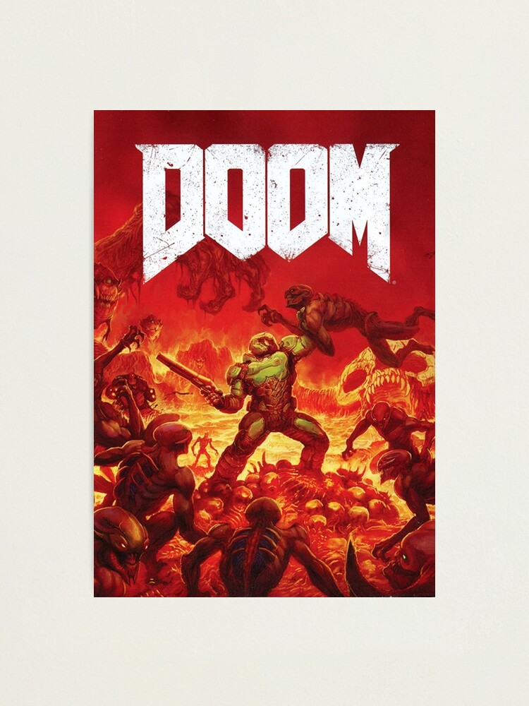 "Doom 2016 Boxart Poster" Photographic Print for Sale by Eccentrix1 ...