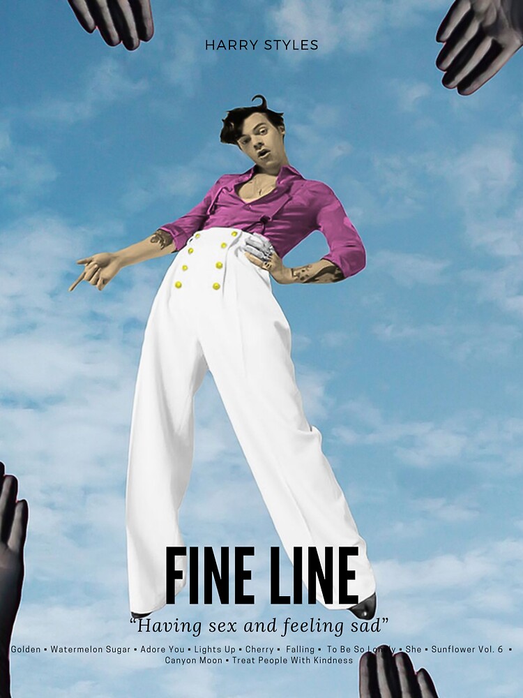 "Fine Line" Sticker for Sale by av4oyl6r | Redbubble