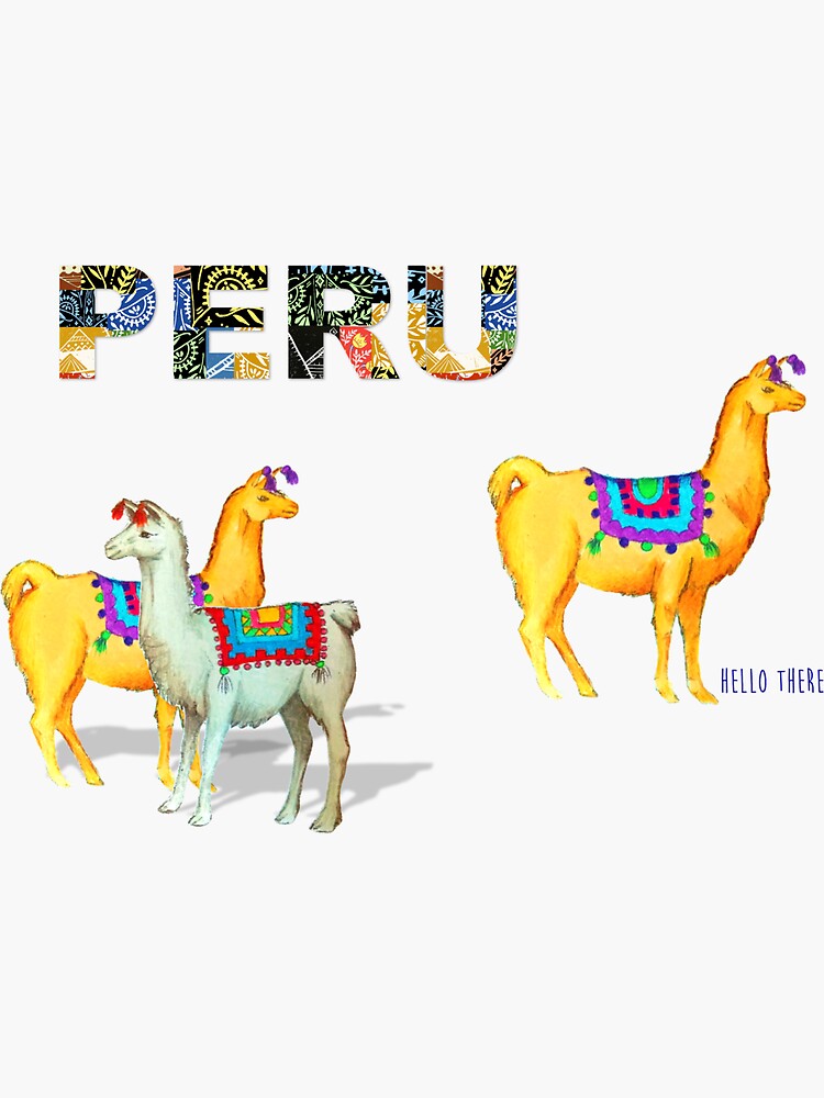 "Peru Country Travel Sticker Pack" Sticker for Sale by Brenander ...