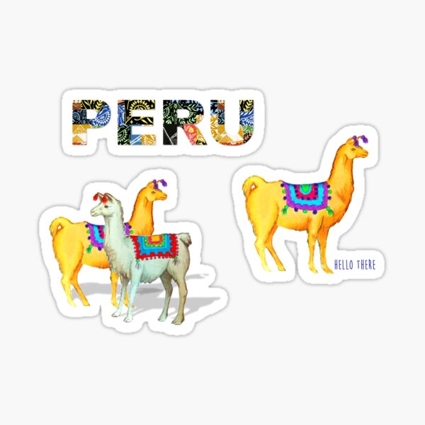 "Peru Country Travel Sticker Pack" Sticker for Sale by Brenander ...
