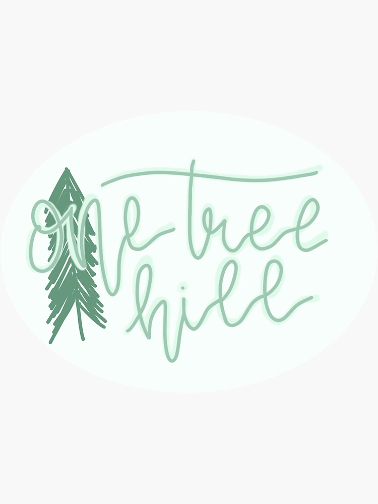 "One Tree Hill title " Sticker by hannahherm | Redbubble