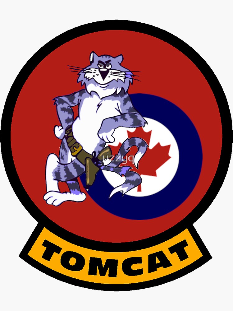 "Canadian CF-14 Tomcat Patch" Sticker for Sale by uzzyq | Redbubble