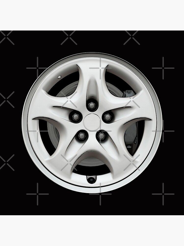 "90s Japanese Sports Car Original Wheel (Z16A)" Poster by ApexFibers ...