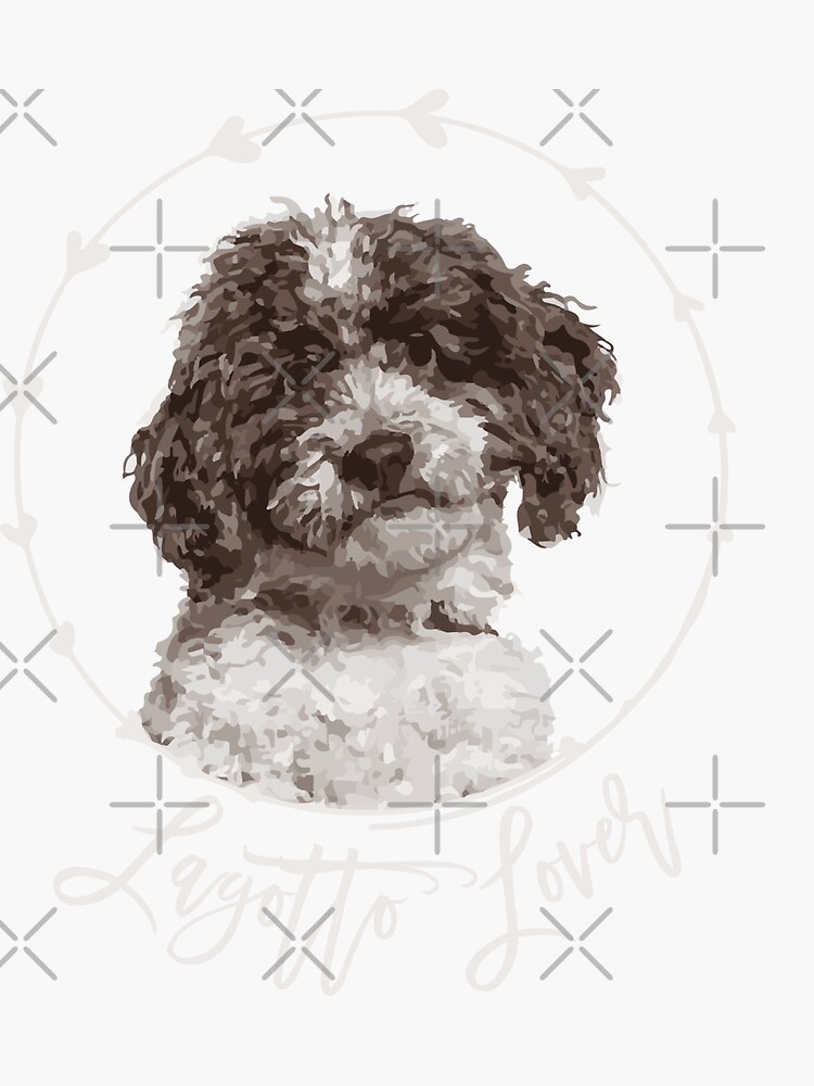 "Lagotto Romagnolo Lover" Sticker by AUKTORA | Redbubble