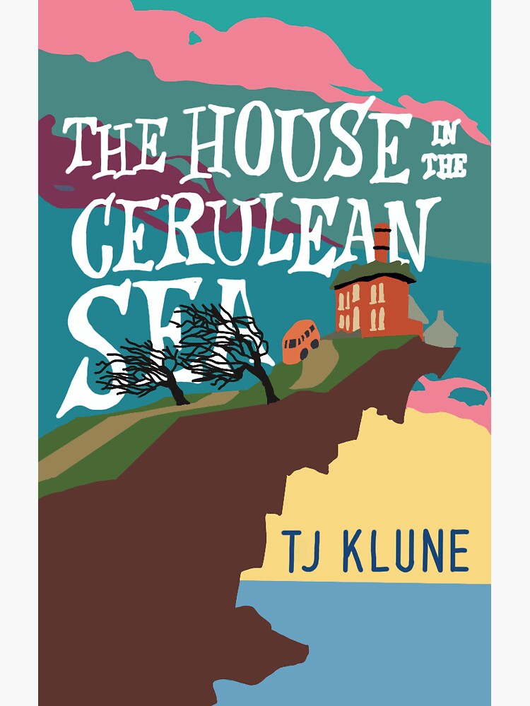 "The house in the cerulean sea cover art" Sticker for Sale by ...
