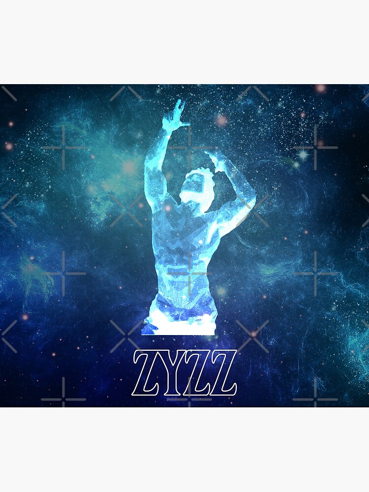 "Magical Zyzz- Starry Green and Blue Background with Zyzz Drawing ...