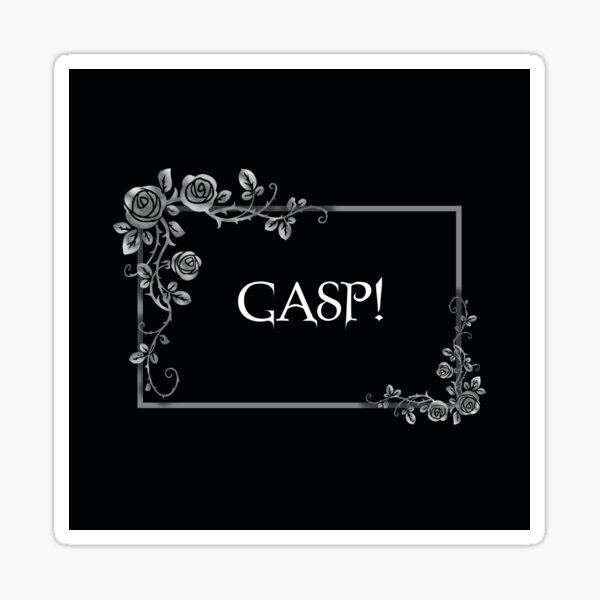 "Silent Movie Queen Gasp!" Sticker for Sale by TenebrousRose | Redbubble