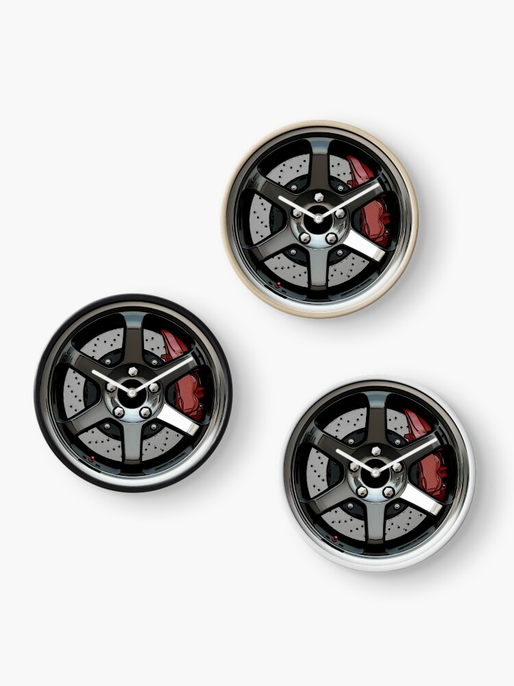 "Polished JDM Wheel" Clock for Sale by ApexFibers | Redbubble