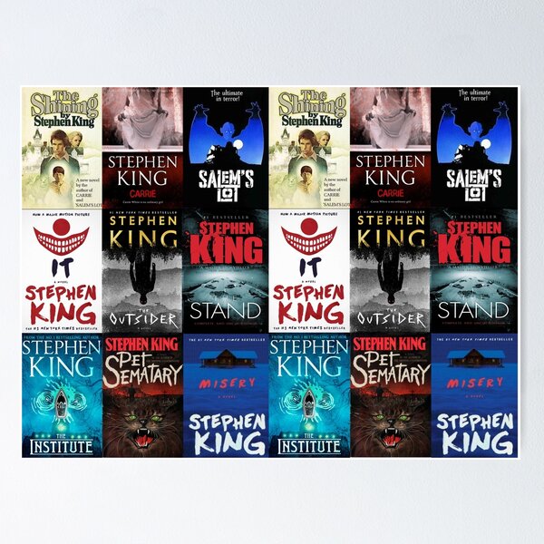 "stephen king books design" Poster for Sale by daisyfrances | Redbubble