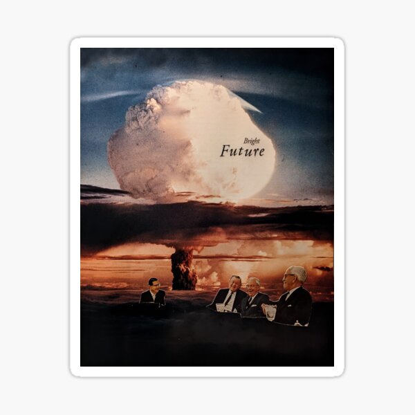 "Bright future - analog collage art" Sticker for Sale by NumbLock ...