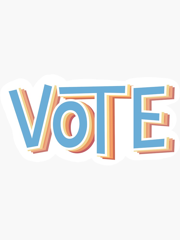 "cute vote sticker" Sticker by lbudin13 | Redbubble