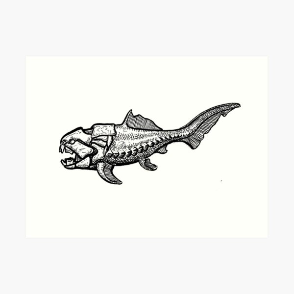 "Dunkleosteus" Art Print by SnakeArtist | Redbubble