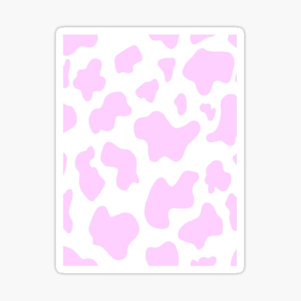 "Pink CowPrint Design" Sticker for Sale by IridescentIris | Redbubble