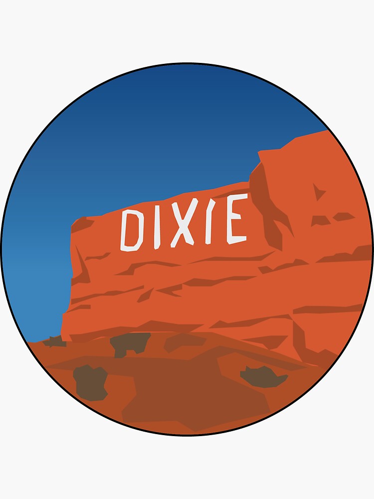 "Dixie Rock Sticker" Sticker by Hunterbogar | Redbubble