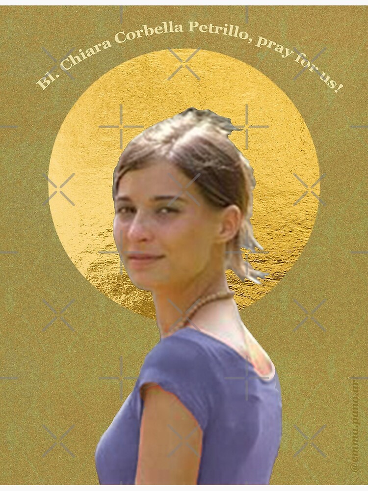 "Bl. Chiara Corbella Petrillo Holy Card Design" Poster by emma-pano ...