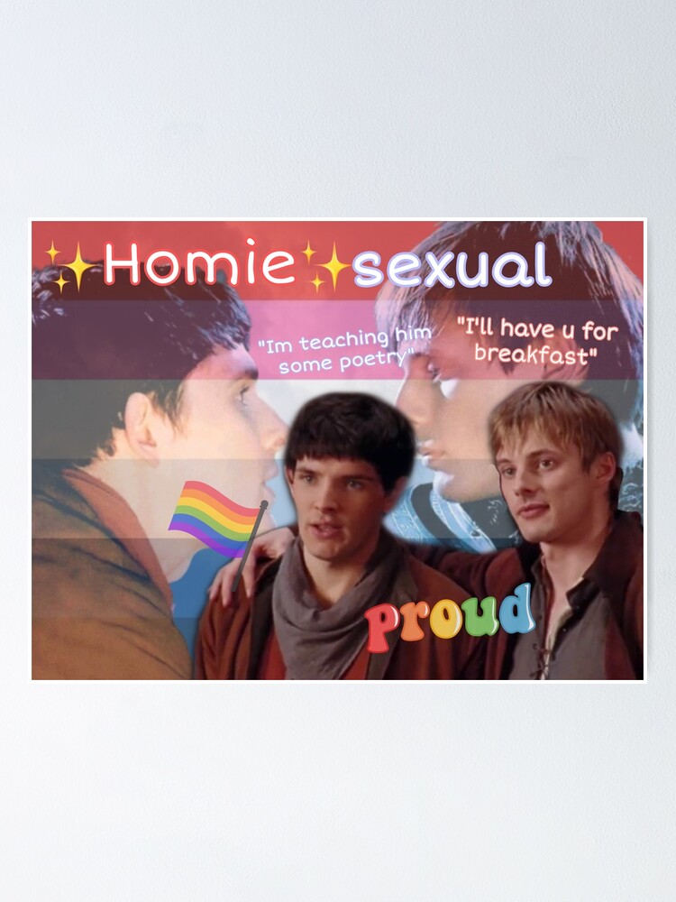 "Merlin & Arthur Homiesexual pride" Poster for Sale by merlinsimpclub ...