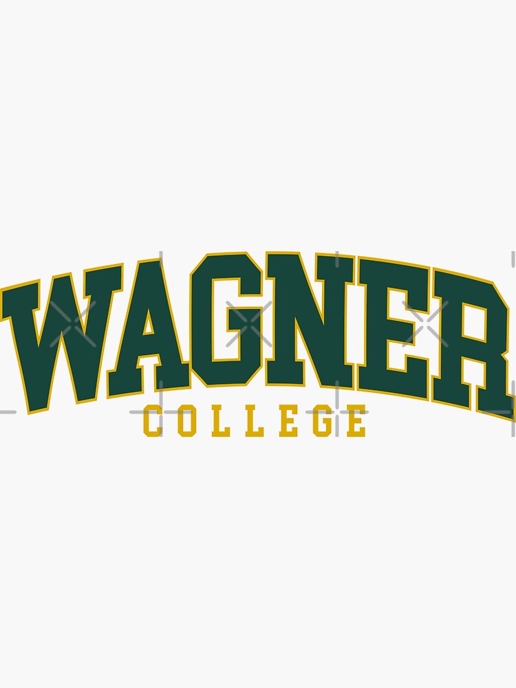"wagner - college font curved" Sticker for Sale by scollegestuff ...